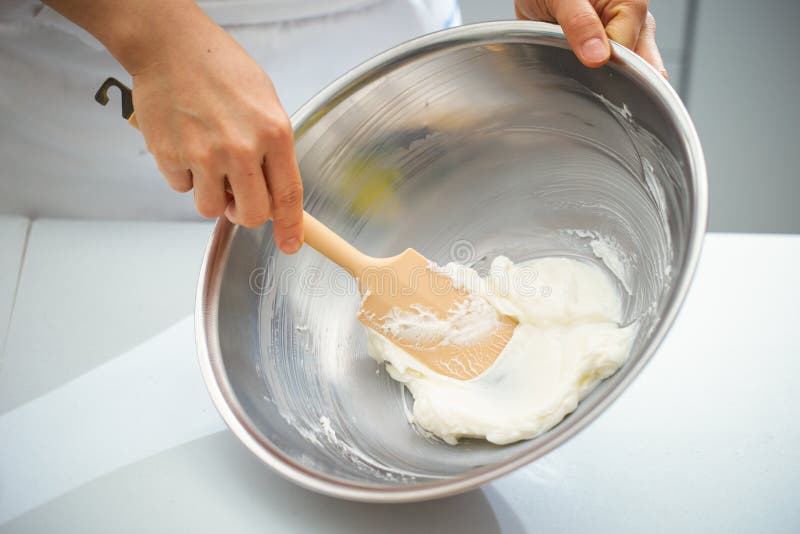 Close-up of Chef Hands, Bread Making Process Stock Image - Image of ...