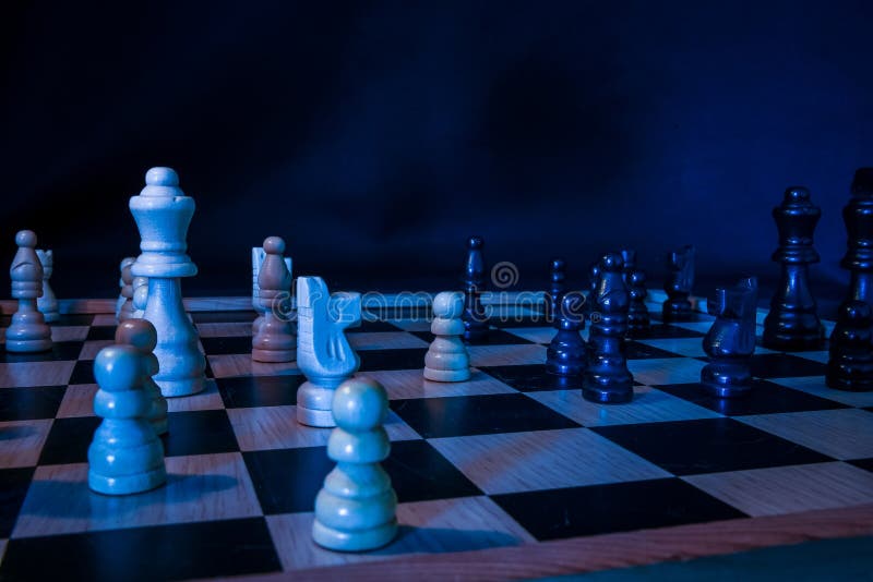 Close Up of Chess and the Different Pieces Stock Image - Image of ...