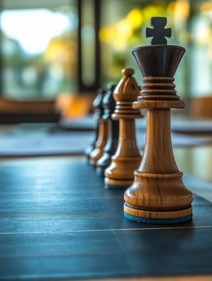 Close-up of Chess Pieces on a Chessboard Stock Photo - Image of focus ...