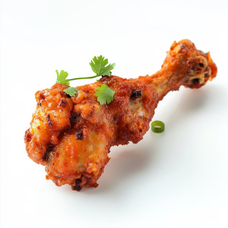 A Close-up of a Chicken Lollipop, with a Crispy Chicken Winglet ...
