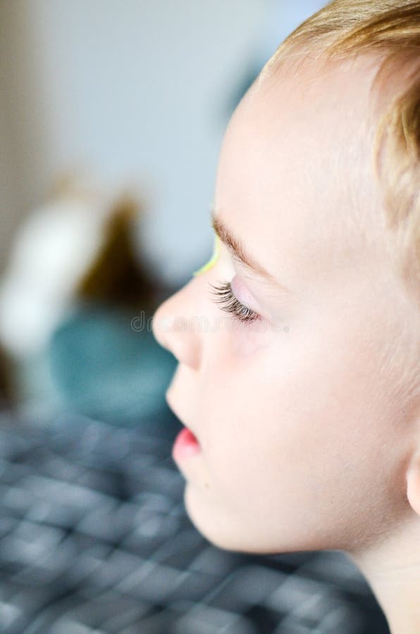 Close Up of Child`s Eyelash Stock Photo - Image of focus, called: 63123106