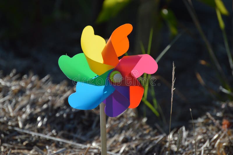 Colorful windmill stock photo. Image of colorful, colours - 99327640