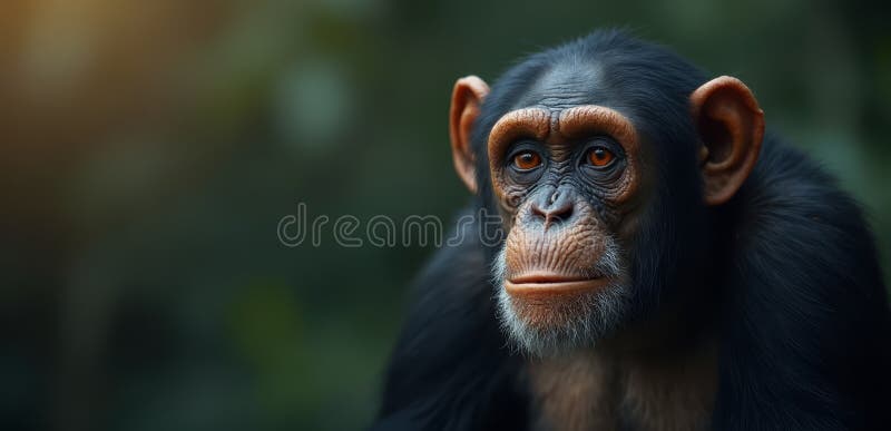 A Close Up of a Chimpanzee Looking at the Camera Stock Photo - Image of ...