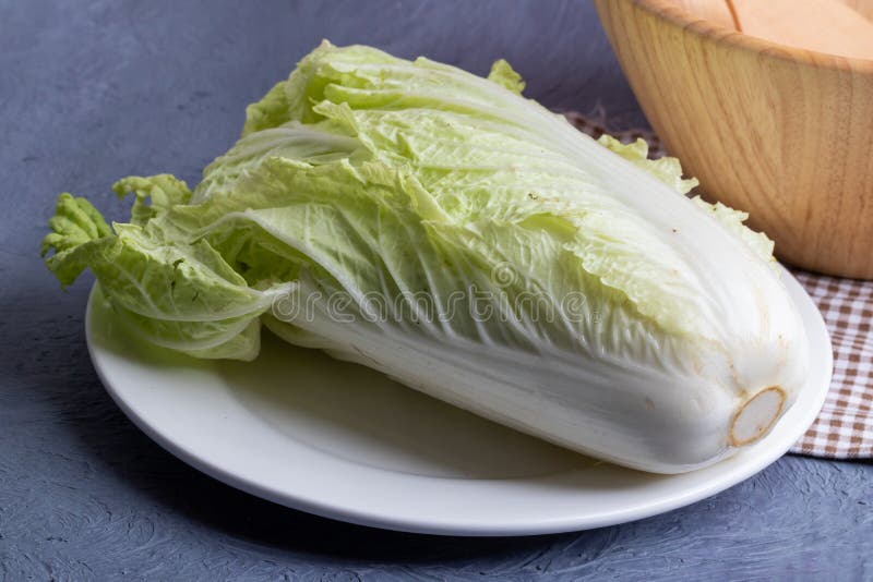 Chinese cabbage on plate stock image. Image of mediterranean - 141181313