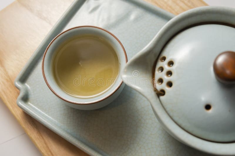 A Close-up of Chinese Oolong Tea Soup Stock Image - Image of brewed ...