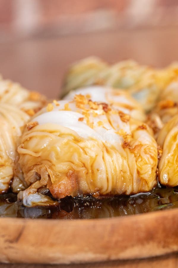 Close Up of Chives Dumpling or Gui Chai in Thai Stock Photo - Image of ...