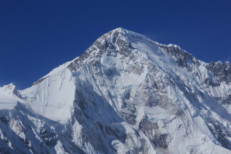 Close Up of Cho Oyu, High Mountain Stock Photo - Image of scenics ...