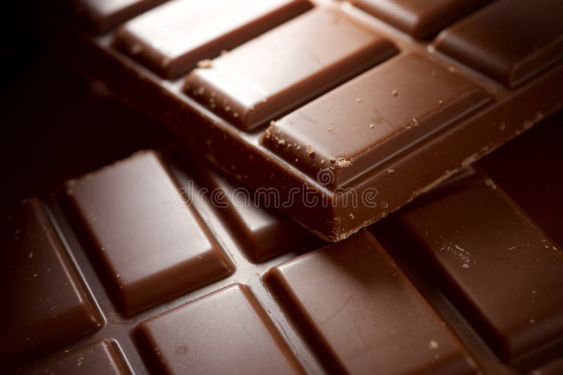 Close up of chocolate bars stock photo. Image of dark - 274986202