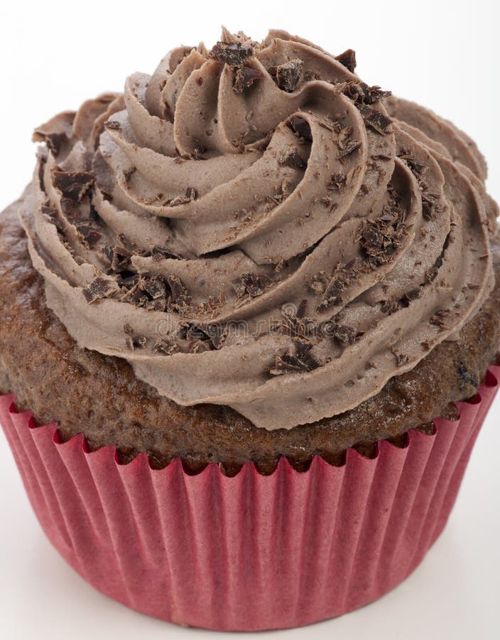 Close-up Chocolate Cupcake stock photo. Image of brown - 18290364