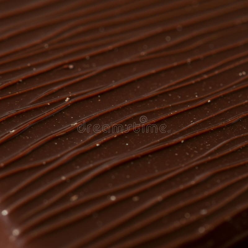Close-up of a Chocolate Surface Featuring Diagonal Ridges. the Texture ...