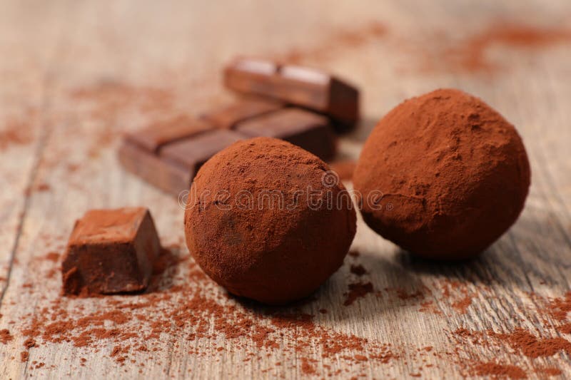 Chocolate truffle ball stock image. Image of delicious - 126517981