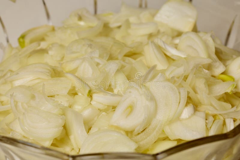 Close Up with Chopped Yellow Onion Stock Photo - Image of wood, heap ...
