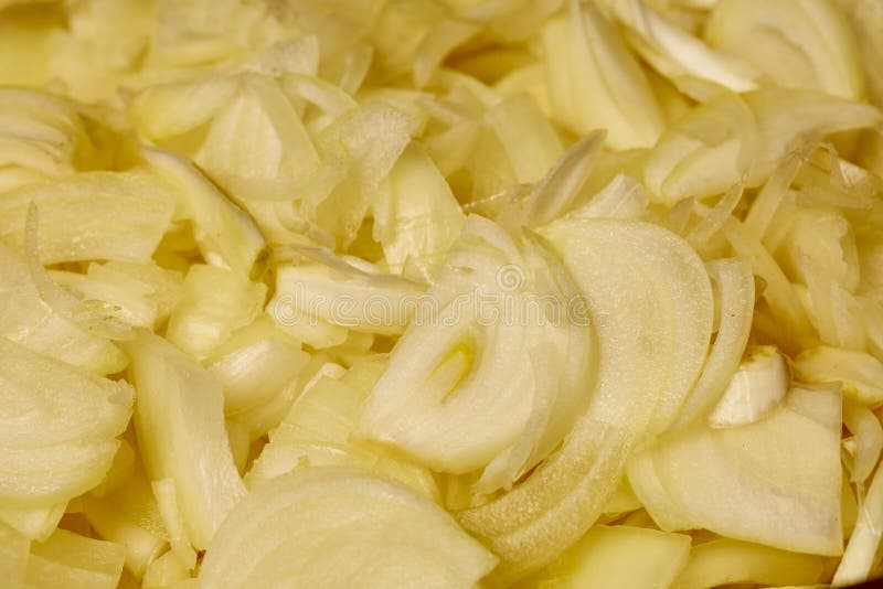 Close Up with Chopped Yellow Onion Stock Photo - Image of freshness ...