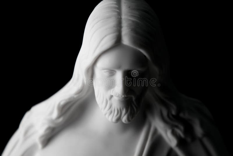 Close Up of Christus Statue with Dramatic Lighting Stock Image - Image ...