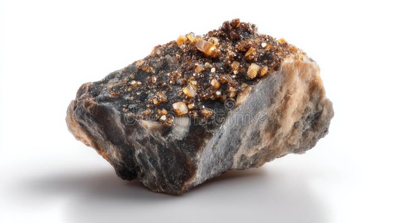 Close-up of Chromite Ore with Dark, Metallic Texture and Granular ...