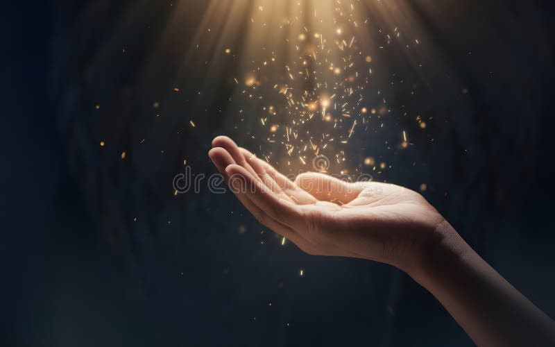 Close-up Cinematic Hand Gesture: a Powerful, Evocative Medium Shot of a ...