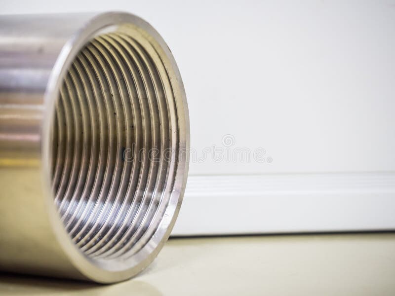 Close-up of Circle Tube with Spiral Inside. Stock Image - Image of ...