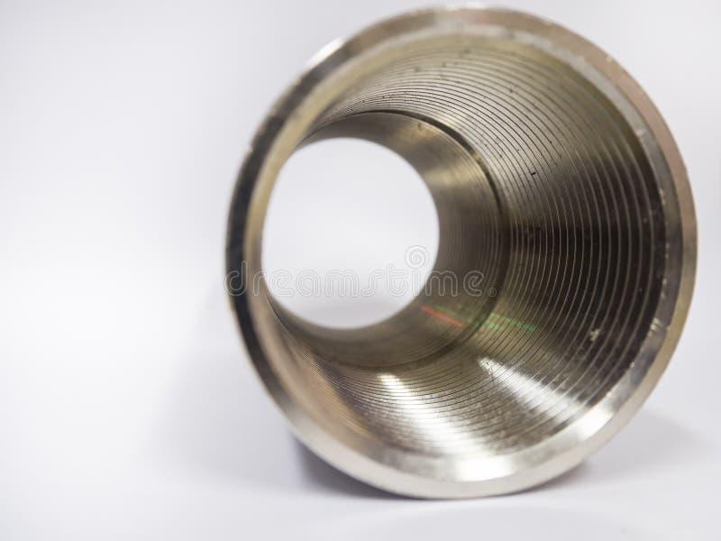 Close-up of Circle Tube with Spiral Inside. Stock Image - Image of ...