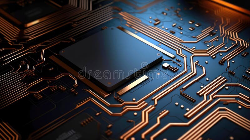 Close-up of Circuit Board. Electronic Computer Hardware Technology ...