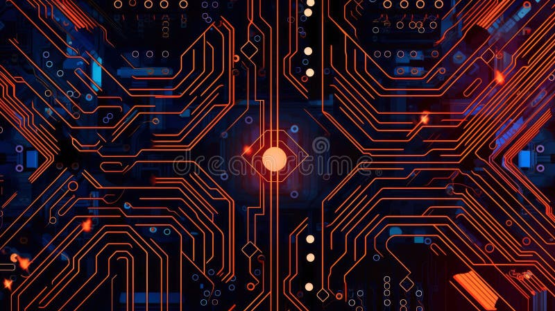 Close-up of Circuit Board. Electronic Computer Hardware Technology ...
