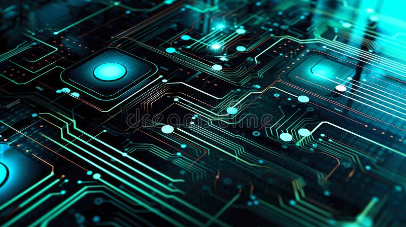 Close-up of Circuit Board. Electronic Computer Hardware Technology ...
