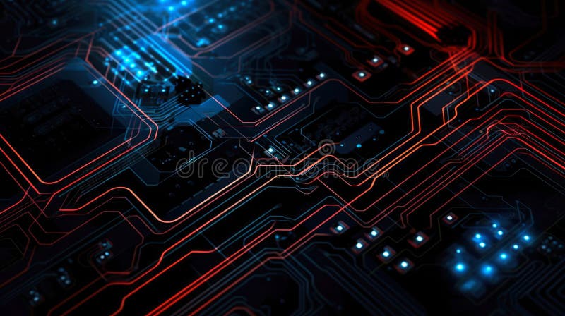 Close-up of Circuit Board. Electronic Computer Hardware Technology ...