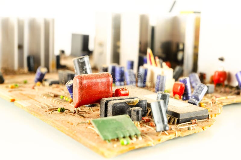 Close-up of Circuit Pc Board Stock Image - Image of equipment, board ...