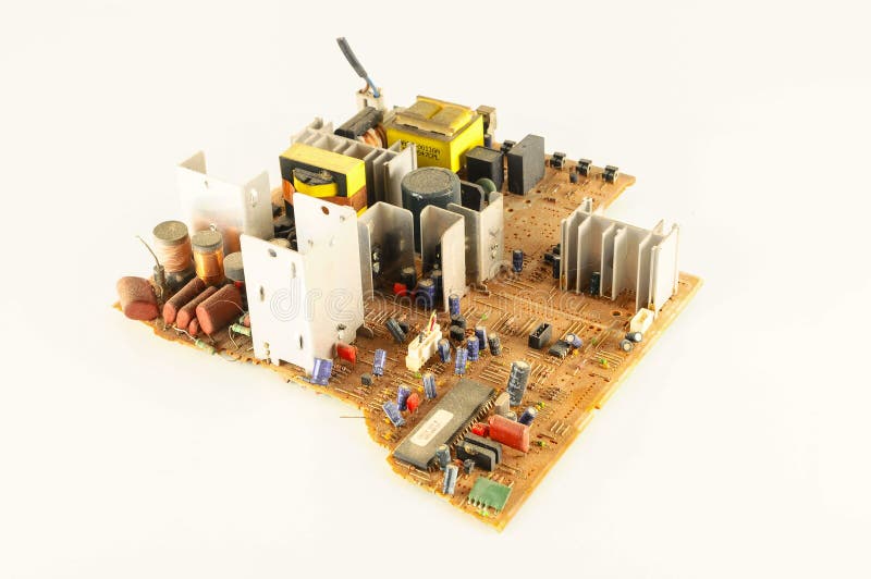Close-up of Circuit Pc Board Stock Photo - Image of equipment, isolated ...
