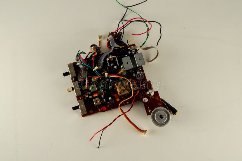 Close-up of Circuit Pc Board Stock Photo - Image of closeup, white ...