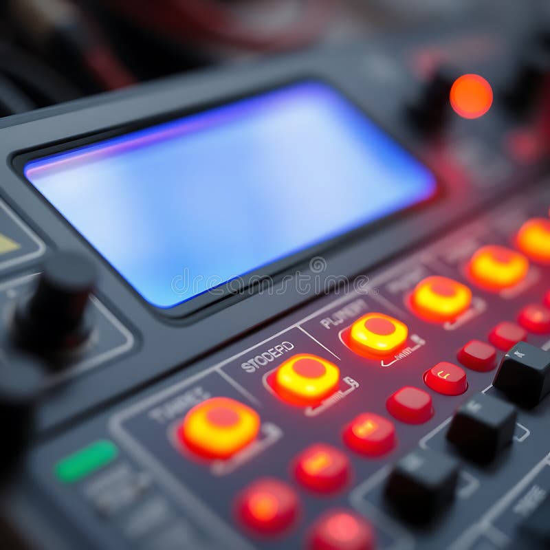 Close Up of a Circuit Tester in Action with Glowing Indicator Lights on ...