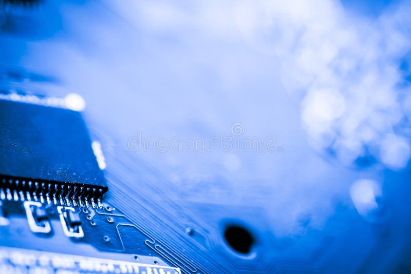 Close Up of Circuits Electronic on Mainboard Technology Computer ...