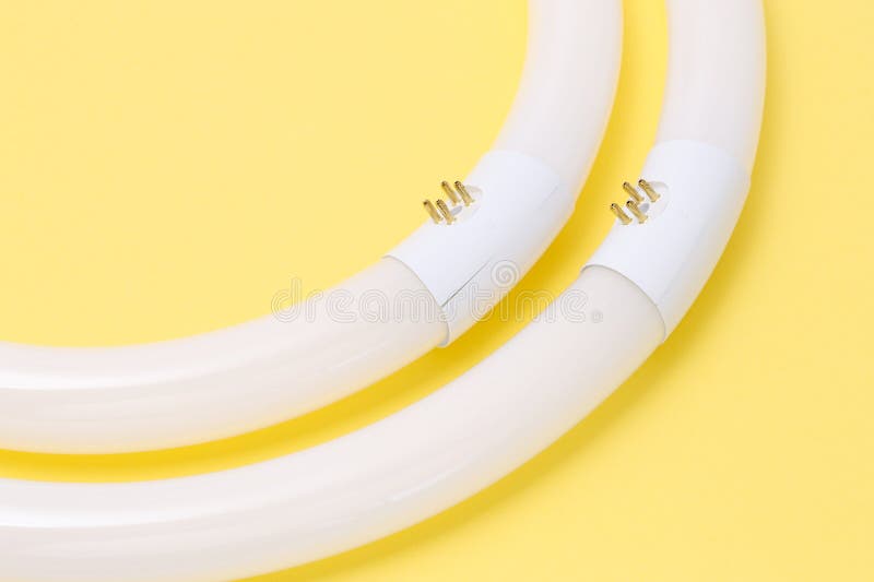 Close Up of Circular Fluorescent Lamp Stock Photo - Image of lighting ...
