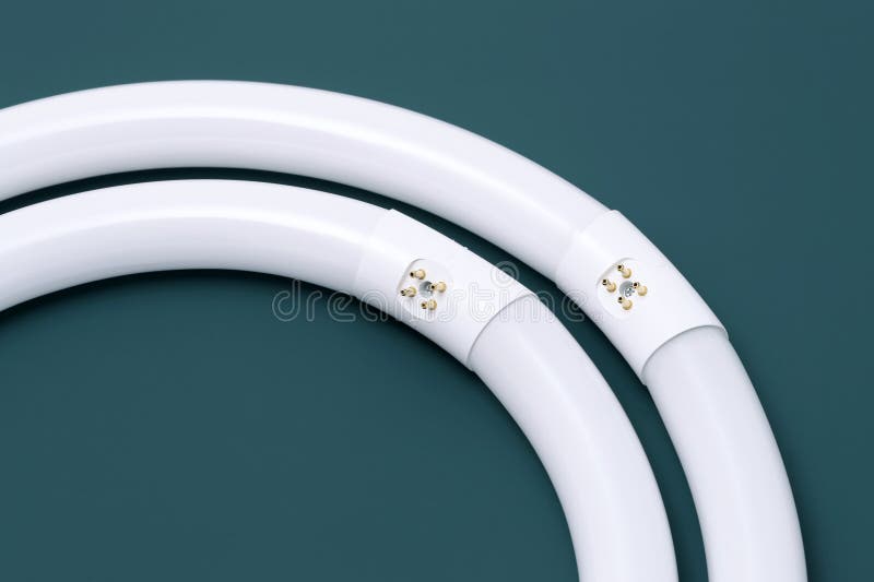 Close Up of Circular Fluorescent Lamp Stock Photo - Image of curve ...
