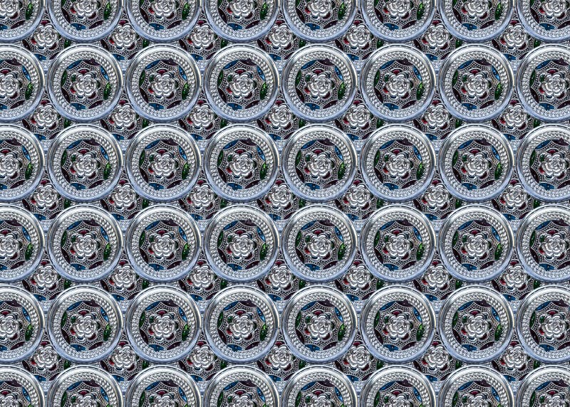 Close Up of Circular Geometrical Unique Designs of Various Colorful ...