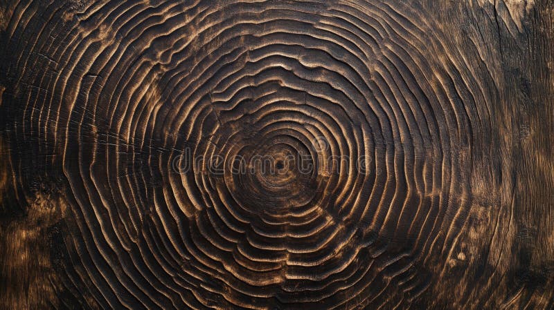 Close-up of a Circular Wood Grain Pattern Stock Illustration ...