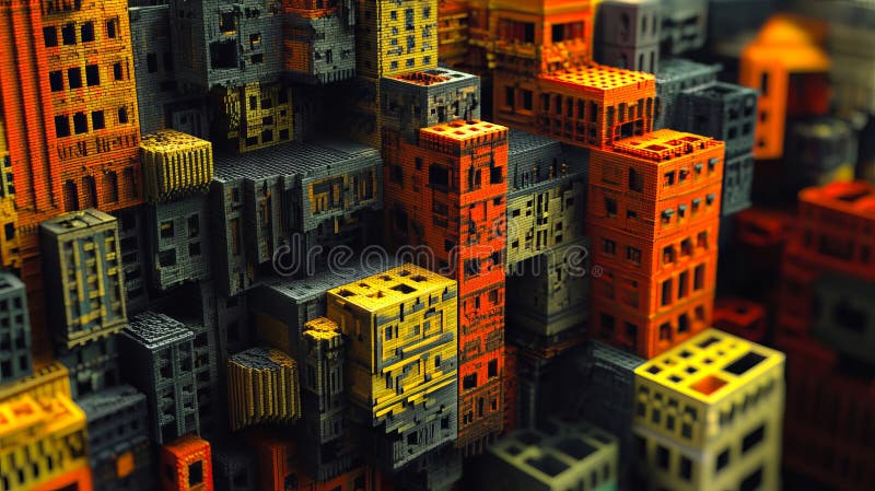 A Close Up of a City Made Out of Lego Blocks Stock Photo - Image of ...