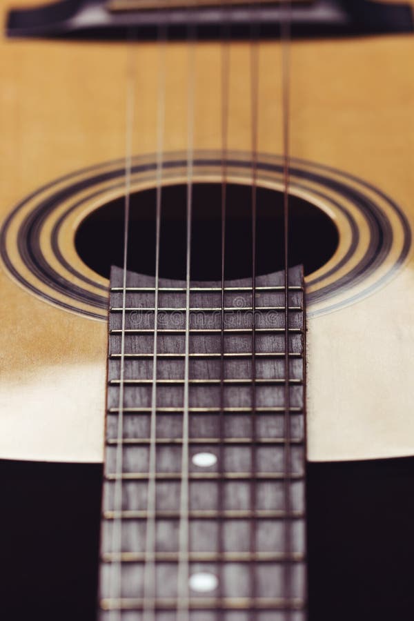 Close-up of Classical Guitar Stock Image - Image of wood, closeup: 40137427