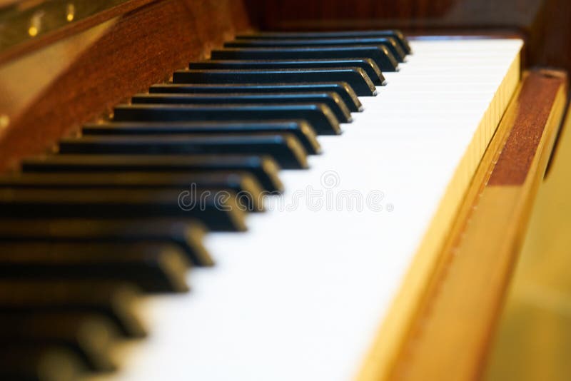 Close Up of Classical Piano Keyboard Stock Image - Image of ivory ...