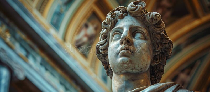 Close-up of a Classical Statue with Intricate Details Stock ...