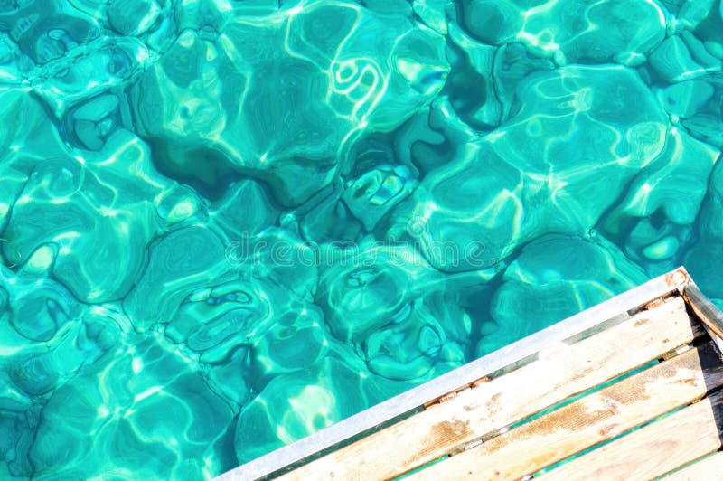 Close-up of Clear Chlorine Water in a Pool. Stock Image - Image of ...