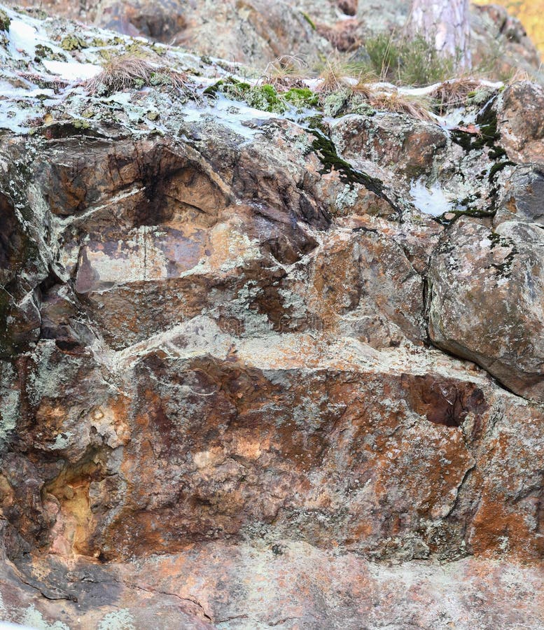 Close-up of a Cliff in the Nature Stock Image - Image of natural ...