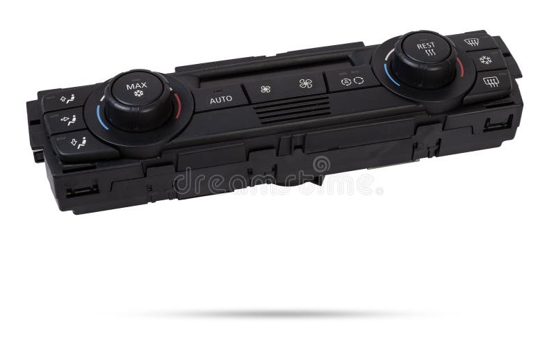 Climate Control Panel in Luxury Car. Stock Photo - Image of drive ...