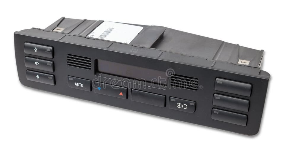 Close-up of Climate Control Panel, Setting Up and Refueling the Air ...