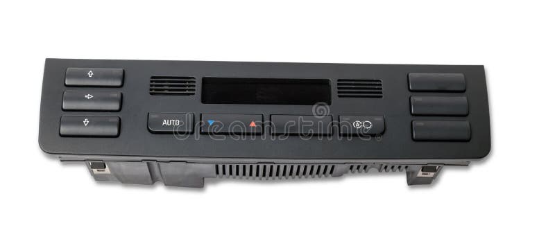 Close-up of Climate Control Panel, Setting Up and Refueling the Air ...