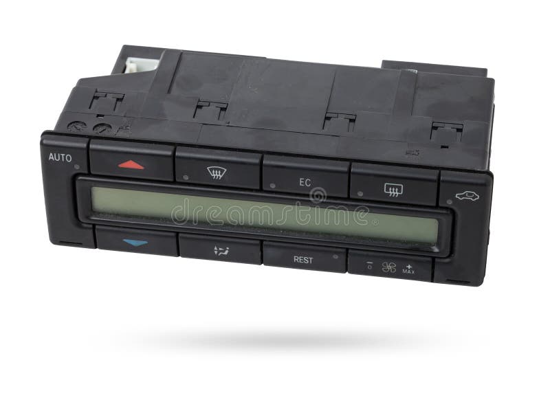 Close-up of Climate Control Panel, Setting Up and Refueling the Air ...