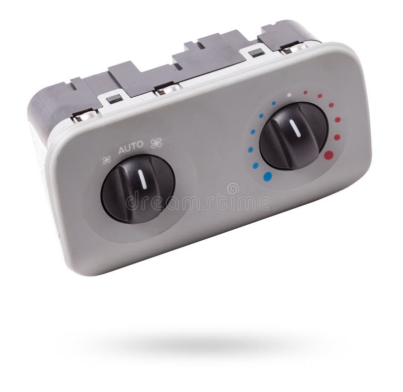 Close-up of Climate Control Panel, Setting Up and Refueling the Air ...