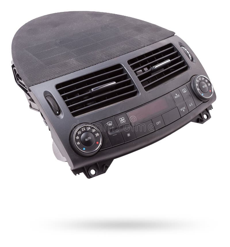 Close-up of Climate Control Panel, Setting Up and Refueling the Air ...