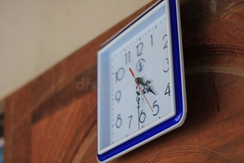 Close-up of Clock on the Door. Stock Image - Image of brand ...