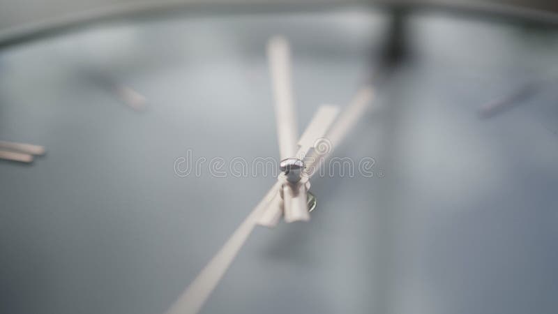 Close-up of Clock Face with Focus on Arrows. Time Concept Stock Footage ...