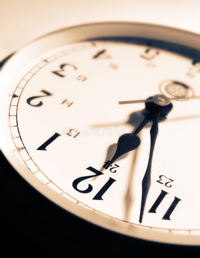 Close up of clock face stock photo. Image of deadline - 96906498